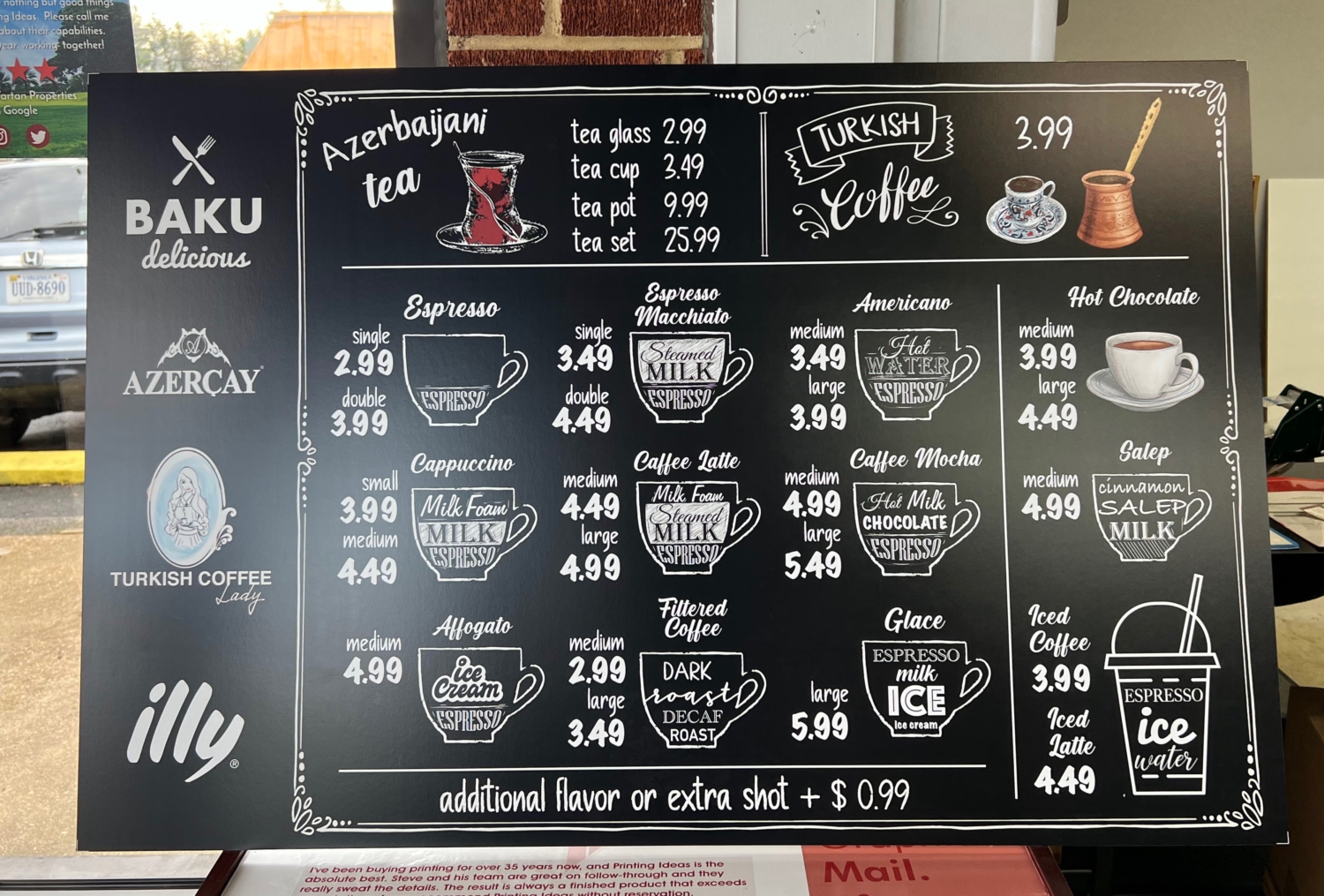 Baku-Menu-Board - Printing Ideas