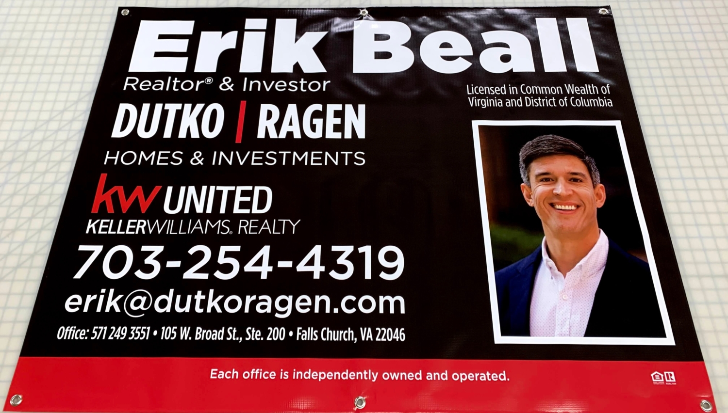 Realtor Banner - Printing Ideas